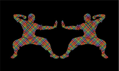 Pixel Fighting Characters Vector Images (over 240)