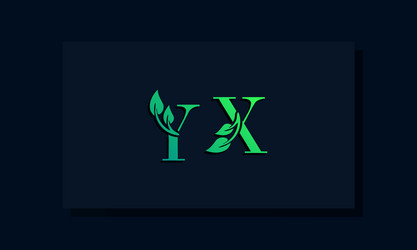 Initial letters yx monogram logo design bundle Vector Image