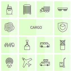 100 cargo icons Royalty Free Vector Image - VectorStock