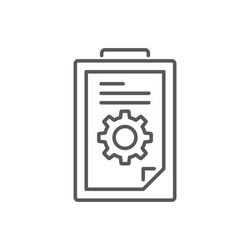 Project management icon symbol isolated on white Vector Image