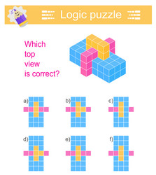 Math logic game for kids Royalty Free Vector Image