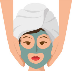 Facial spa Royalty Free Vector Image - VectorStock
