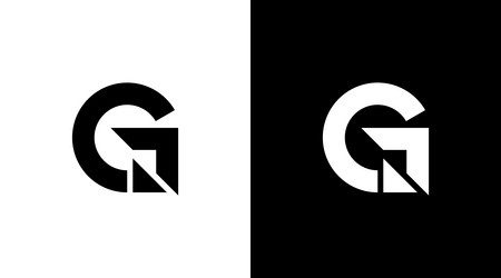 Technology logo g tech monogram g letter Vector Image