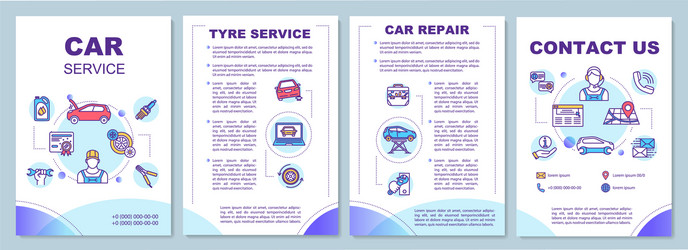 Car Leaflet Brochure Vector Images (over 880)