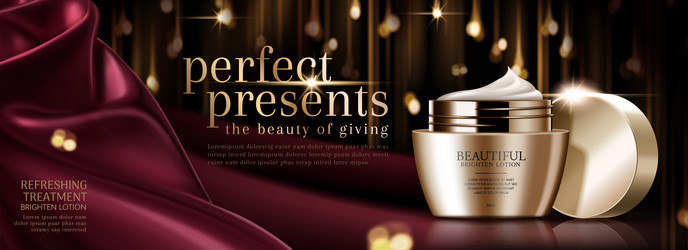 Face cream ads Royalty Free Vector Image - VectorStock