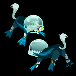 Cat diver Royalty Free Vector Image - VectorStock