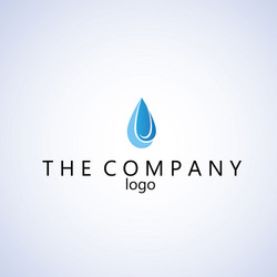 Raindrop logo ideas design Royalty Free Vector Image