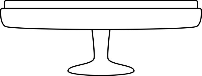 Food stand outline Royalty Free Vector Image - VectorStock