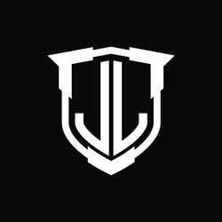 Jl logo monogram design template Royalty Free Vector Image