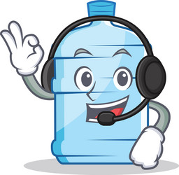 Waving gallon character cartoon style Royalty Free Vector