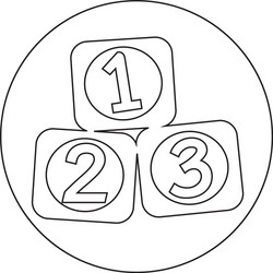 123 Blocks Icon Vector Images (70)
