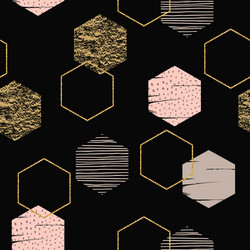 Geometric cubes 3d seamless pattern Royalty Free Vector
