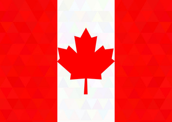 Canada flag logo Royalty Free Vector Image - VectorStock