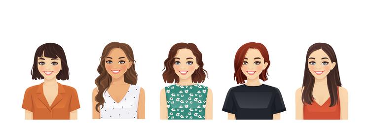 Group of women Royalty Free Vector Image - VectorStock
