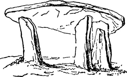 A dolmen vintage Royalty Free Vector Image - VectorStock