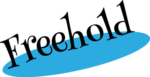 Freehold rubber stamp Royalty Free Vector Image