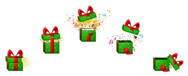 With gift boxes Royalty Free Vector Image - VectorStock