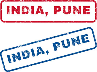 Pune rubber stamp Royalty Free Vector Image - VectorStock
