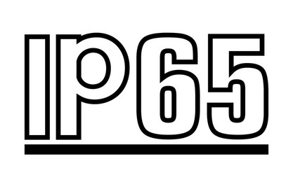 Ip65 protection standard icon on white background Vector Image