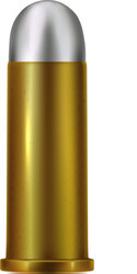 Realistic bullet handgun caliber ammo crime Vector Image