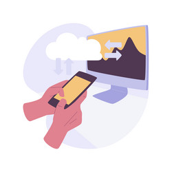 Data backup and recovery isolated cartoon Vector Image