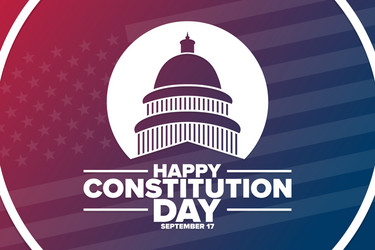 Happy constitution day and citizenship Royalty Free Vector