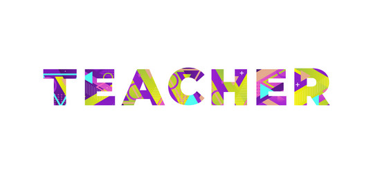 Teacher concept word art Royalty Free Vector Image