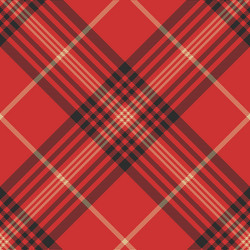 Red check plaid tartan seamless pattern Royalty Free Vector
