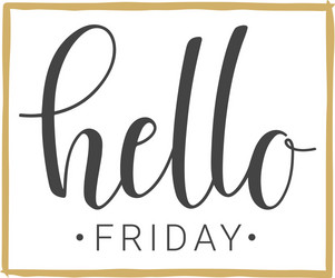 Stylish with hello lettering Royalty Free Vector Image