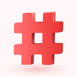 Hashtag icon simbols Royalty Free Vector Image