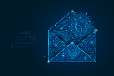 Abstract isolated image of a letter mail Vector Image