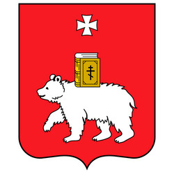 Flag perm krai russian federation Royalty Free Vector Image