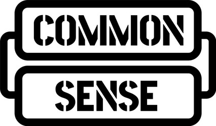 Common sense rubber stamp Royalty Free Vector Image