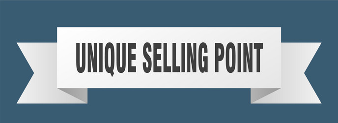 Unique selling point sticker unique selling point Vector Image