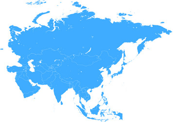 Europe with countries map grey Royalty Free Vector Image