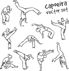 Capoeira set Royalty Free Vector Image - VectorStock