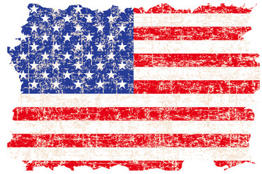 American flag stylized Royalty Free Vector Image
