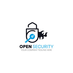 Door logo design template Royalty Free Vector Image