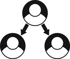 Restructure plan icon simple style Royalty Free Vector Image