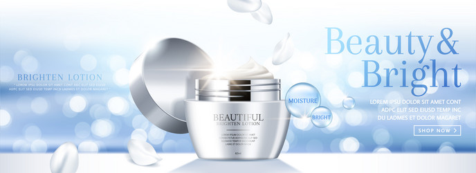 Face cream ads Royalty Free Vector Image - VectorStock