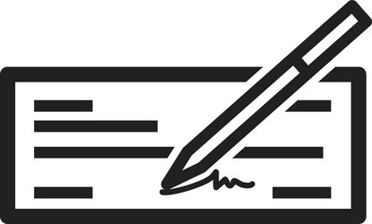 Cheque Icon Write Vector Images (over 320)
