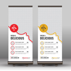 Restaurant Roll Up Banner Vector Images (over 260)