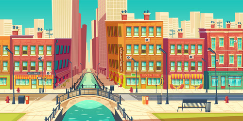 Cartoon Street Vector Images (over 97,000)