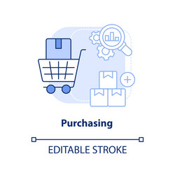 Operations blue gradient concept icon Royalty Free Vector