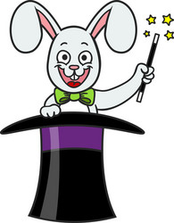 Cartoon wizards casting spells Royalty Free Vector Image