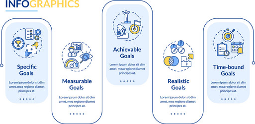 Leader goals infographic chart design template Vector Image