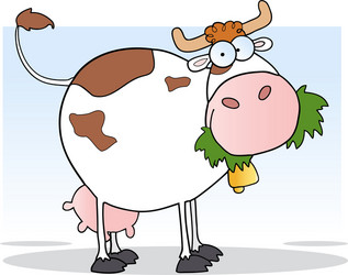 Cute cow cartoon Royalty Free Vector Image - VectorStock
