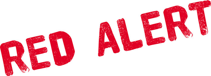 Red alert rubber stamp Royalty Free Vector Image