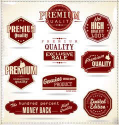 Retro vintage labels Royalty Free Vector Image