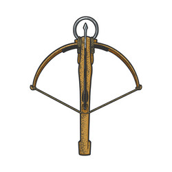 Crossbow sketch Royalty Free Vector Image - VectorStock